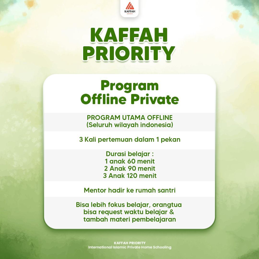 Kaffah Priority - Kaffah Priority